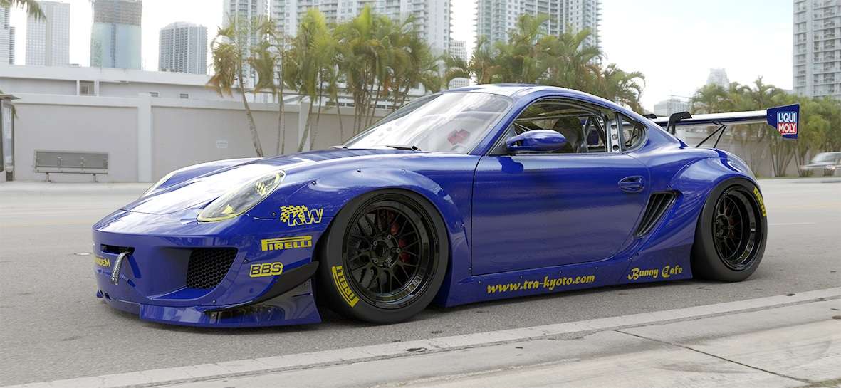 PandeM (TRA Kyoto) Porsche Cayman 987 V1 Widebody Kit | First Gear Project