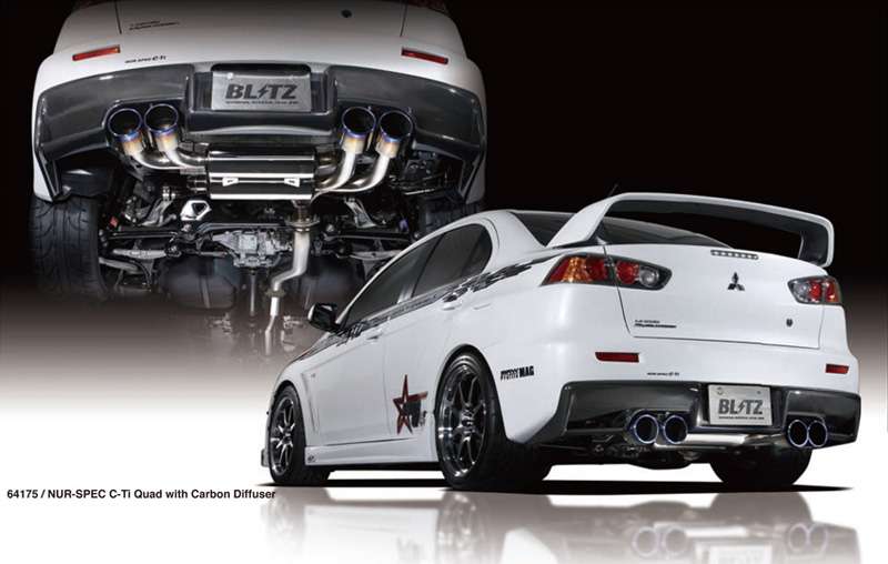 BLITZ AERO SPEED R-CONCEPT FRP DIFFUSER CZ4A - EVOLUTION X (QUAD ONLY ...